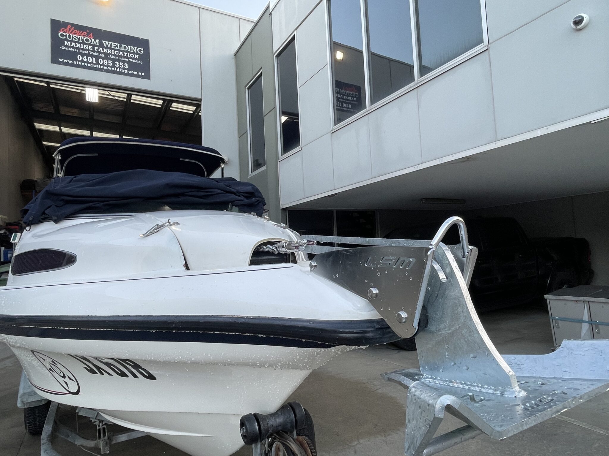 Boat Catch Installation | Steve's Custom Welding